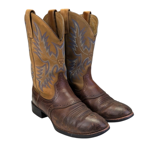 Ariat | Shoes | Ariat Heritage Stockman Boots Guc 20 Size 9ee S3846 ...